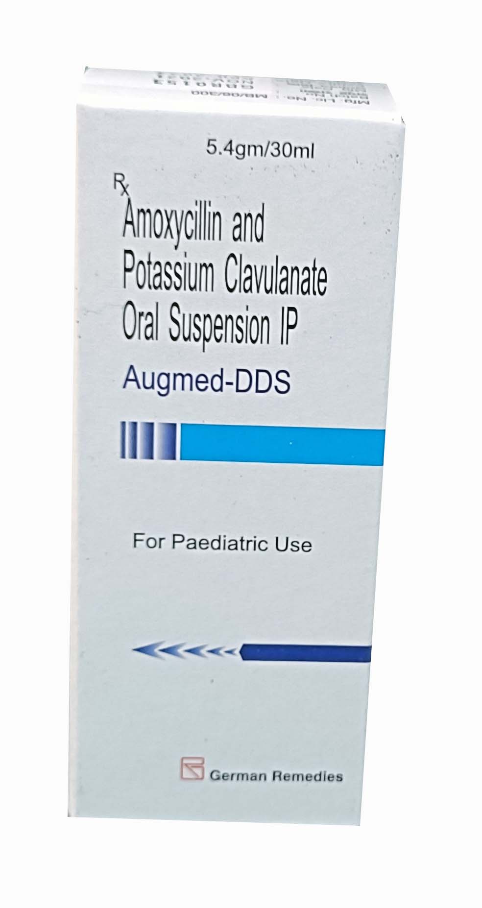Augmed-DDS(Amoxycillin and potassium clavulanate)5.4gm/30ml - Angel ...
